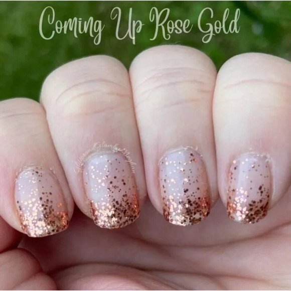 Color Street | Makeup | Color Street Coming Up Rose Gold Glitter Nail ...